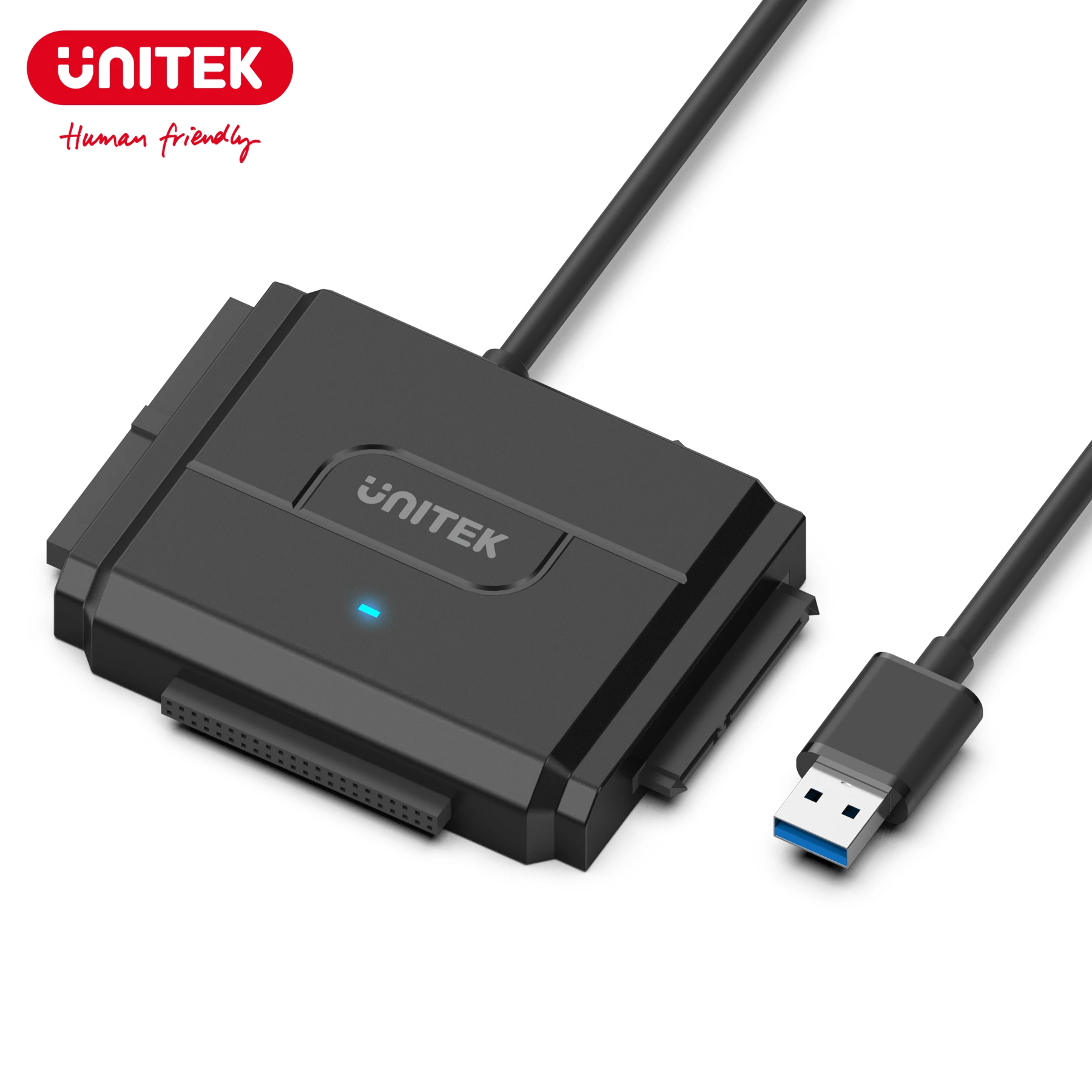 Unitek USB 3.0 SATA IDE 하드 드라이브 어댑터 복구 변환기, 범용 2.5 3.5 인치 외장 HDD SSD 하드 ...