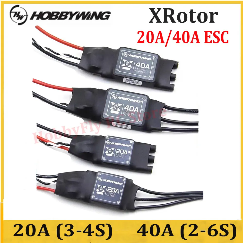 Hobbywing-XRotor-20A-40A-Brushless-ESC-2-6S-No-BEC-High-Refresh-XRotor ...