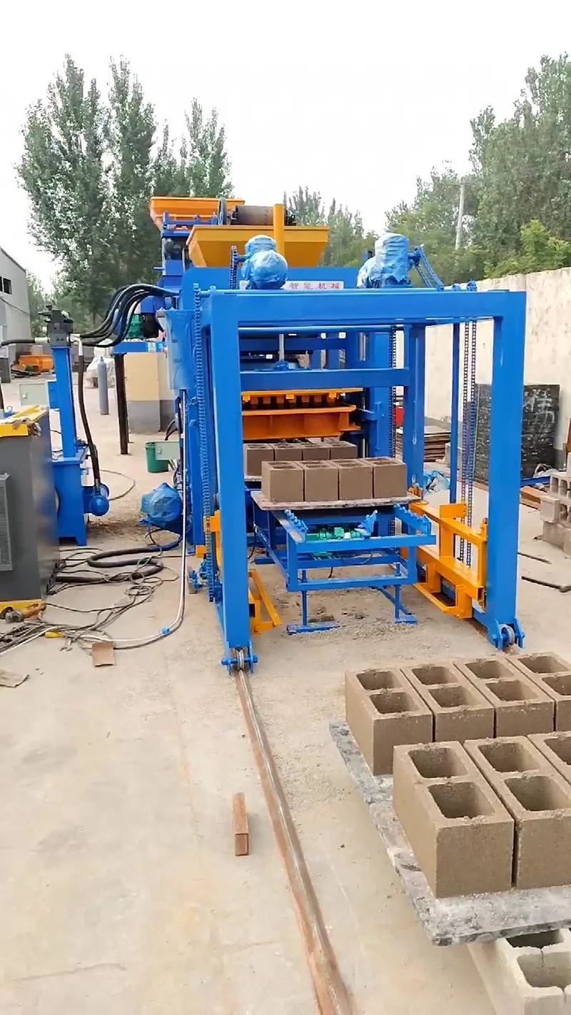 Fuda-Factory-QT4-18-Concrete-Interlock-CHB-Block-Molding-Machine-Cement ...