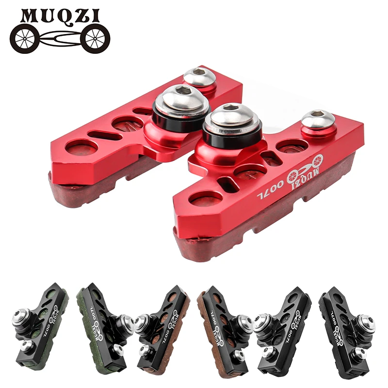 MUQZI Extend Brake Pads Aluminum Alloy & Carbon Wheel Quiet Brake Shoes MTB Road Folding Bicycle ...