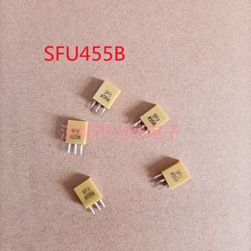 50PCS/ SFU455B new ceramic crystal oscillator 455KHZ three legged radio ...