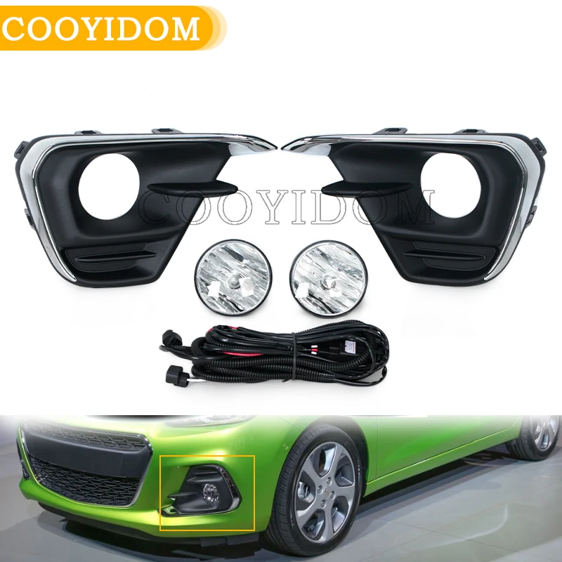Conjunto de lámpara antiniebla para chevrolet Spark 2016 2018, luz ...