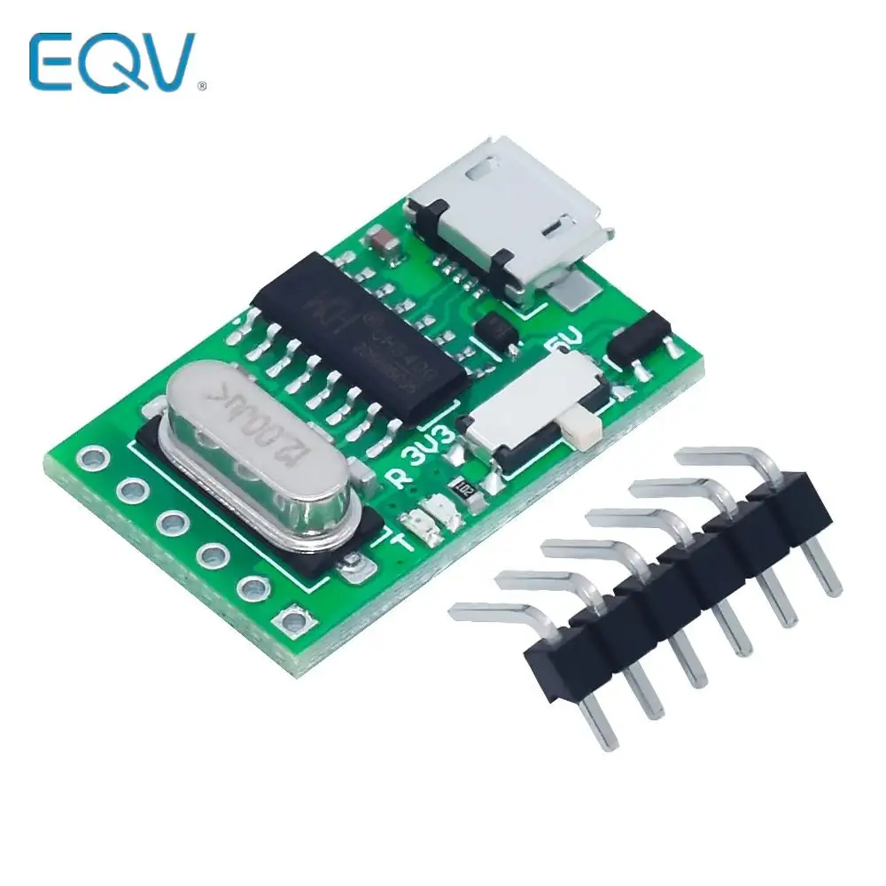 1Pcs USB to TTL converter Micro UART module CH340G CH340 3.3V 5V switch ...