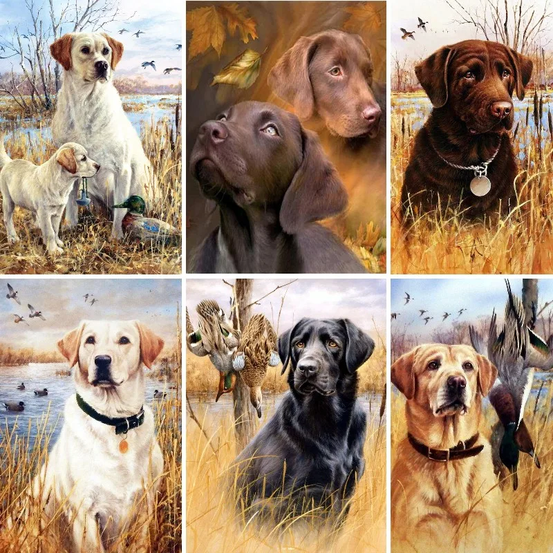Full Square Diamond Embroidery Labrador Retriever Dog New Arrival Kits ...