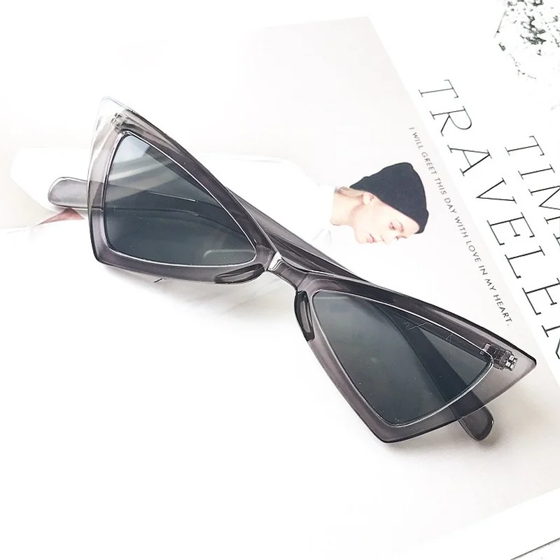 Small Triangle Cat Eye Sunglasses Women Fashion Vintage Cat Eyeglasses ...