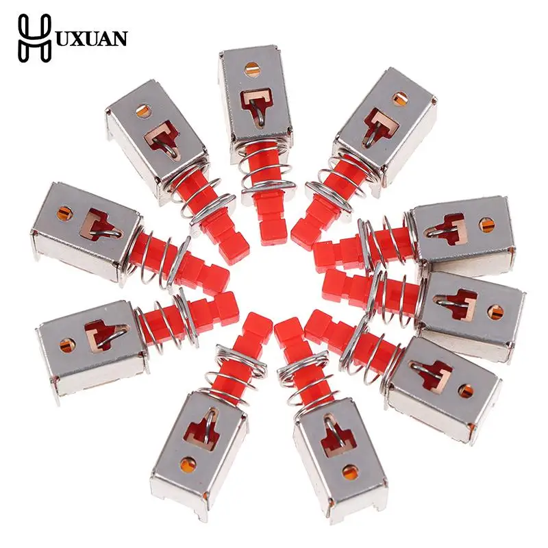 10pcs PS-22F03 Right Angle PCB Latching Push Button Switch DPDT Double Pole 6 Pin Self-locking ...