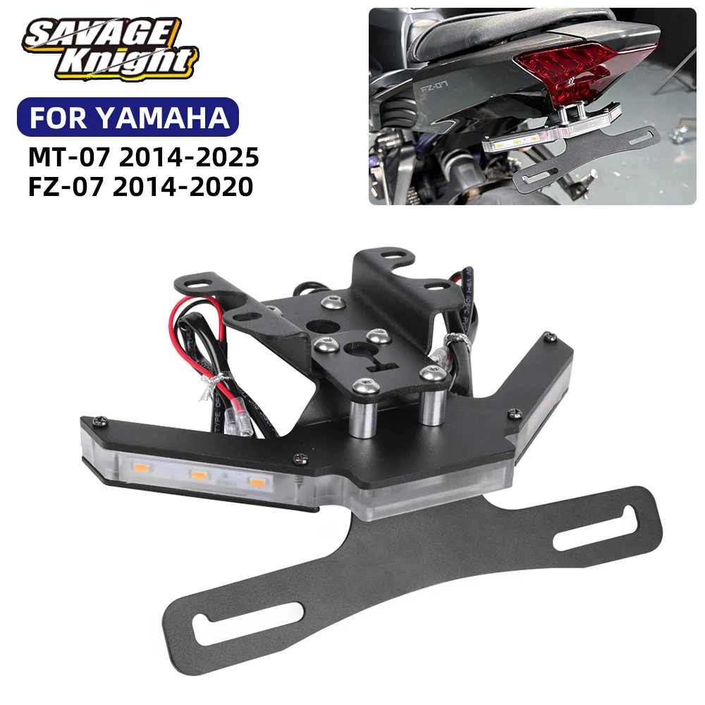 2024 MT07 Tail Tidy License Plate Bracket For YAMAHA MT-07 FZ-07 MT 07 ...