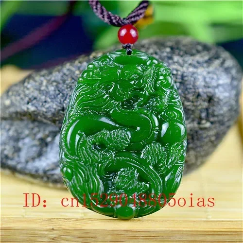 Alam-Hijau-Cina-Naga-Giok-Liontin-Kalung-Fashion-Aksesoris-Pesona ...