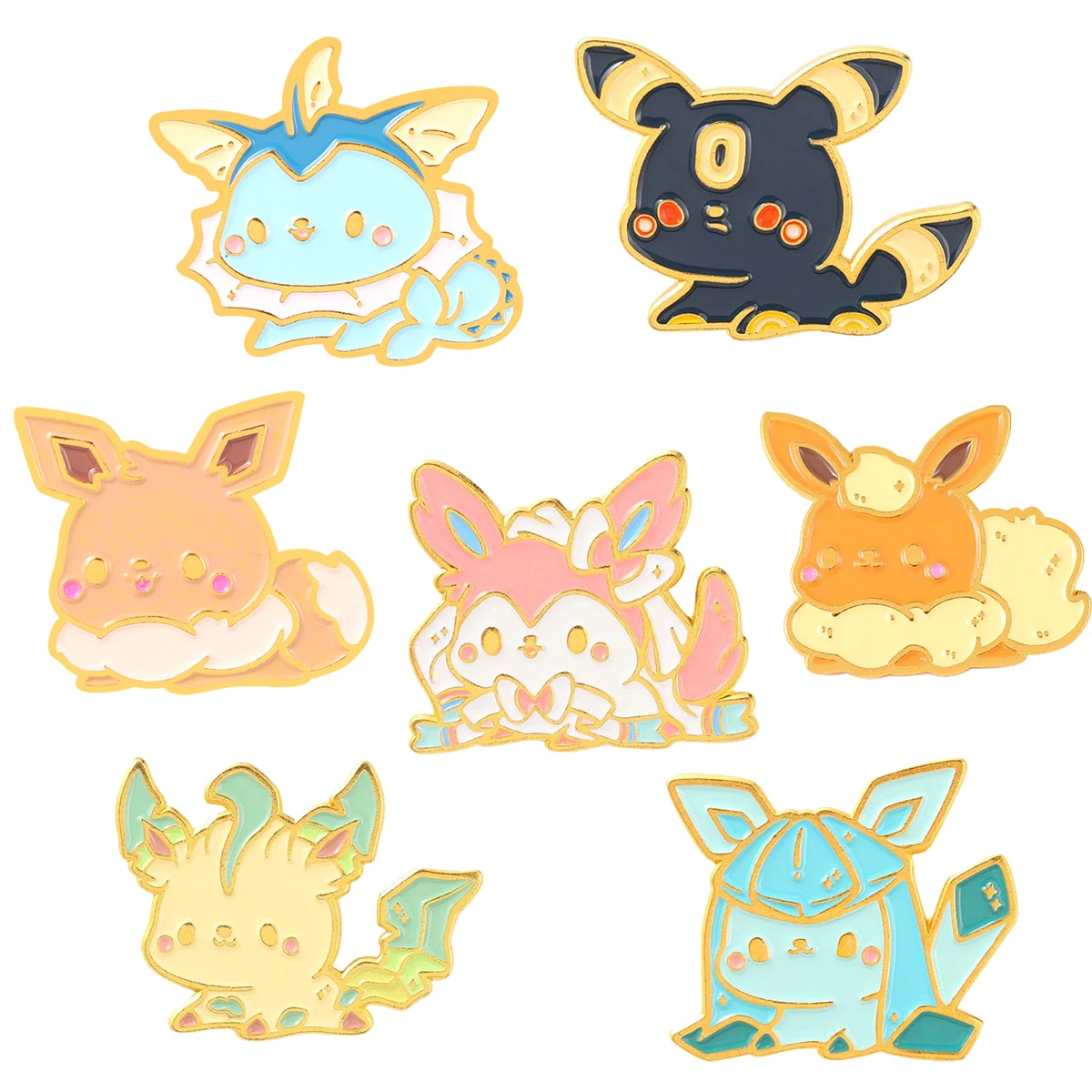 Anime Pokemon Enamel Pins Cute Cartoon Animal Brooch Clothes Backpack ...