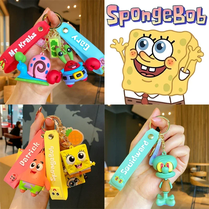 SpongeBob-Patrick-Star-Keychain-Anime-Cartoon-Keyring-Girl-Backpack ...