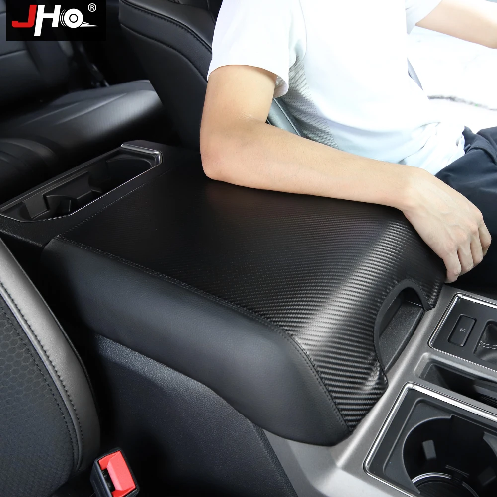 JHO-Car-Arm-Rest-Console-Armrest-Protective-Cover-For-Ford-F150-2015 ...