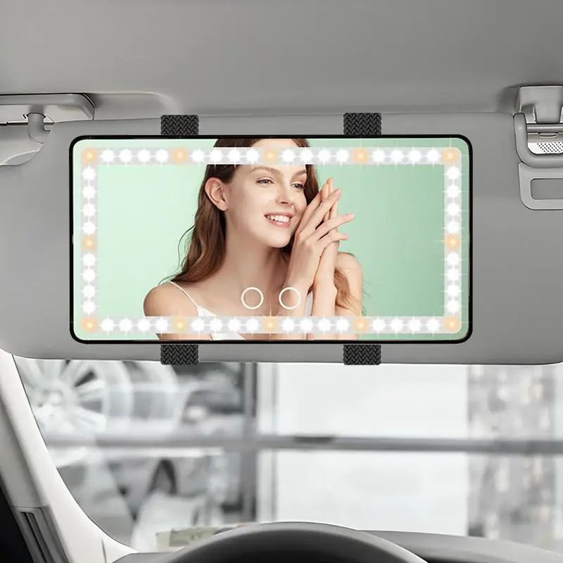 Car-LED-Light-Makeup-Mirror-Vanity-LED-Light-Auto-Mirror-Multi ...