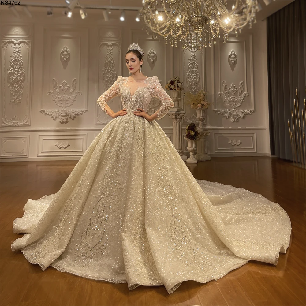 Amanda-Novias-Champagne-Luxury-Lace-Wedding-Dress-NS4762-Custom-Order.jpg