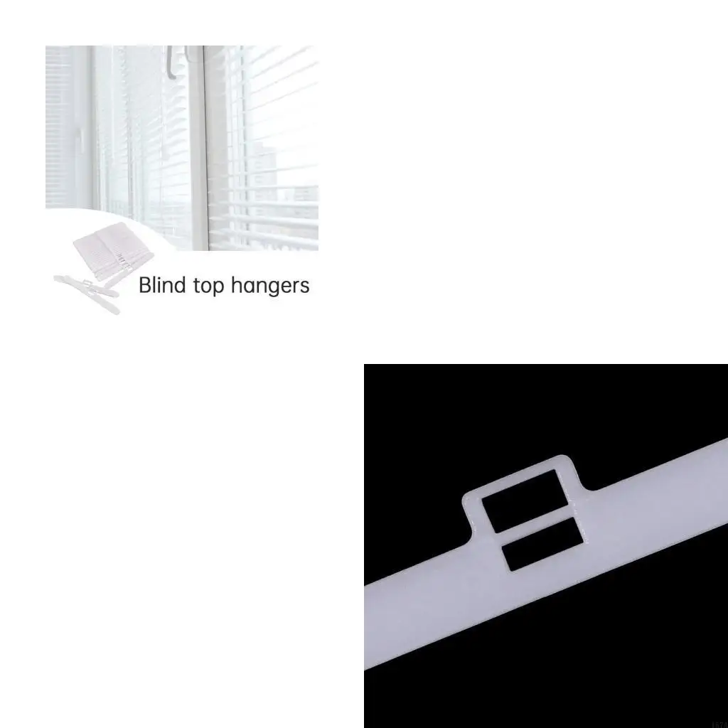 Vertical Blind Clips 20 Pcs Top Hangers Easy Installation Curtain ...
