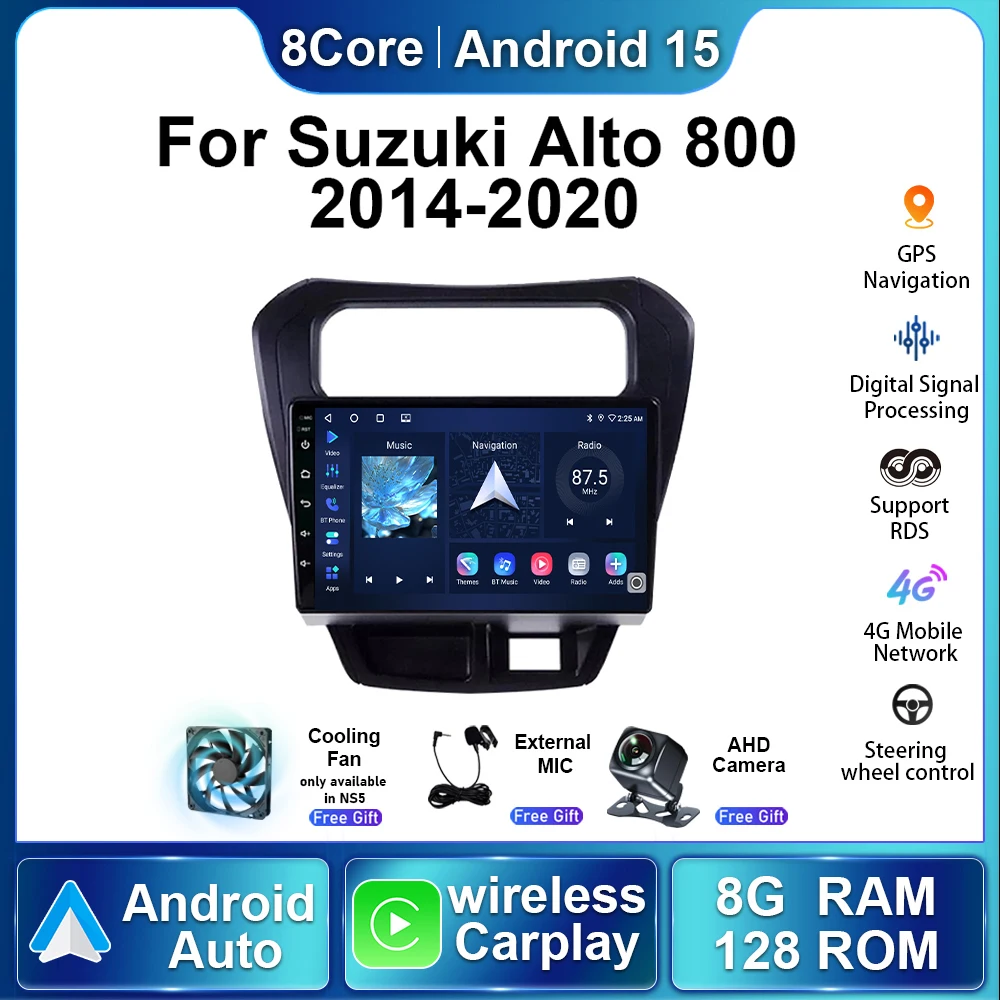 Android 15 Auto Radio For Suzuki Maruti Alto 800 2014 2015 2016 2017 ...