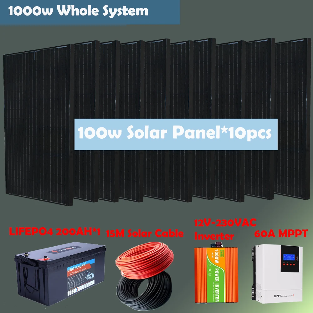 Solar-Panel-1000W-220VAC-150KWH-1000w-Complete-Off-Grid-Solar-System-for-Home-Lighting-Power ...