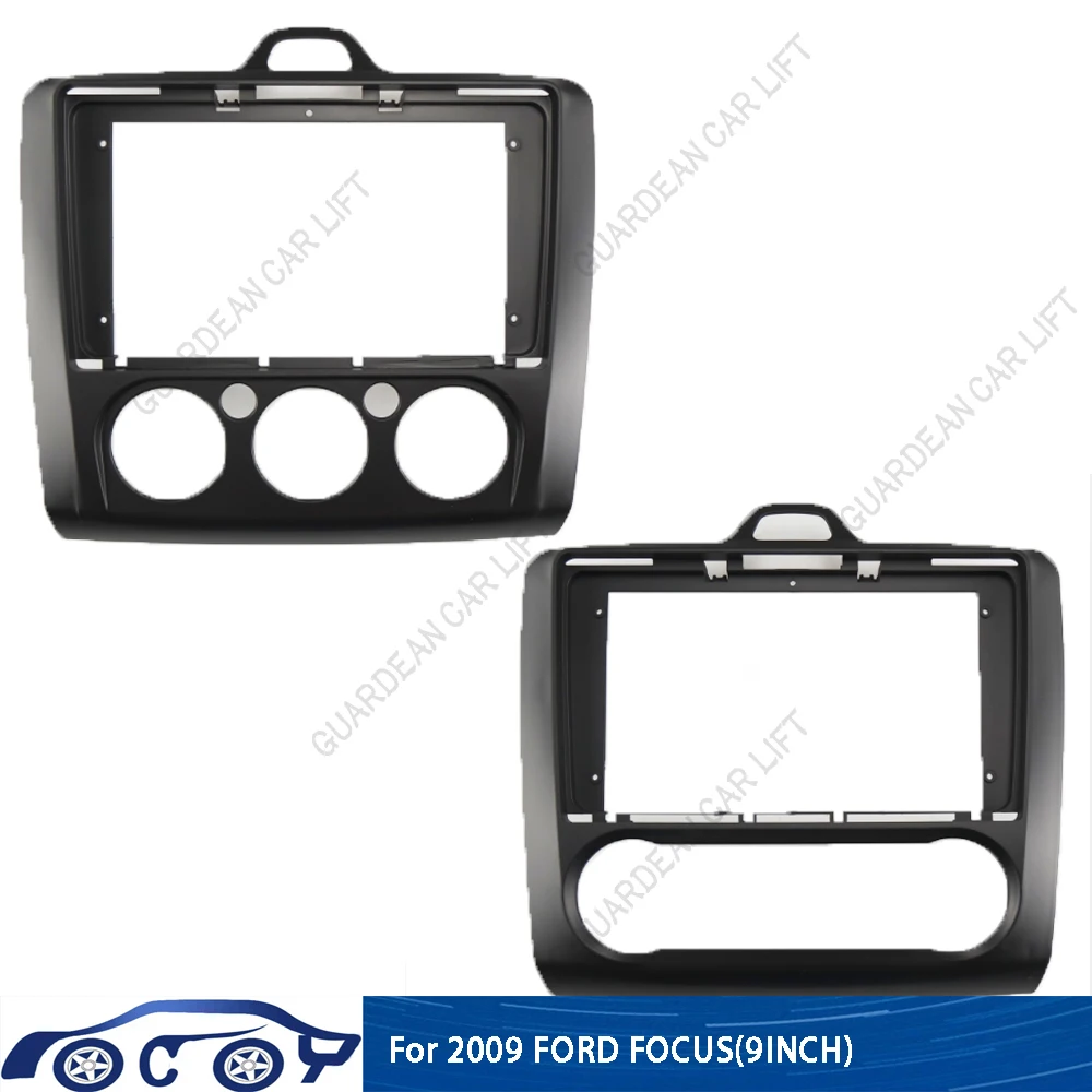 For-Ford-Focus-2-MK2-2004-2011-9Inch-Black-Car-Radio-Fascias-Android ...
