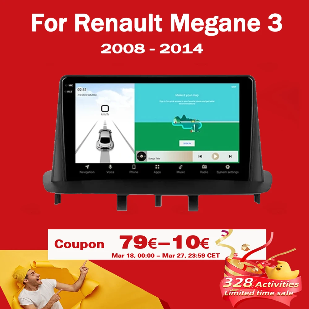 Android-13-For-Renault-Megane-3-2008-2014-Car-Radio-Multimedia-Player ...