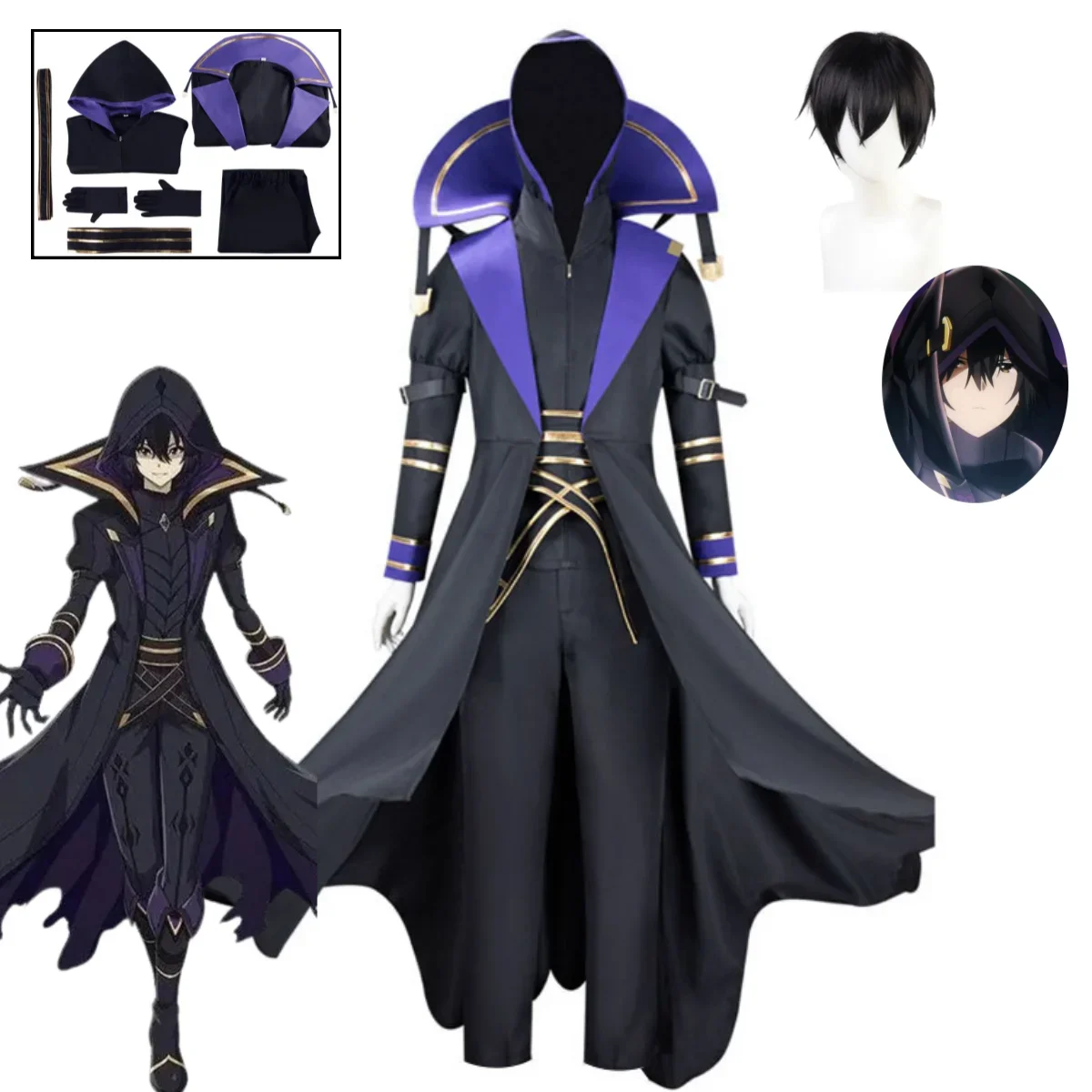 Anime-The-Eminence-in-Shadow-Cid-Kagenou-Cosplay-Costume-Black ...