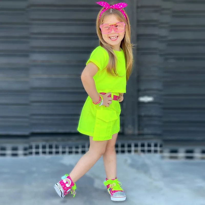 Neon Outfits For Little Girls