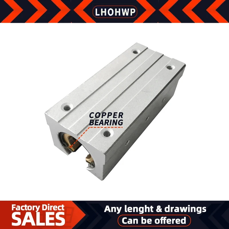 1pcs-SBR20LUU-Graphite-Copper-Sleeve-Slider-Oil-Free-Self-lubricating ...