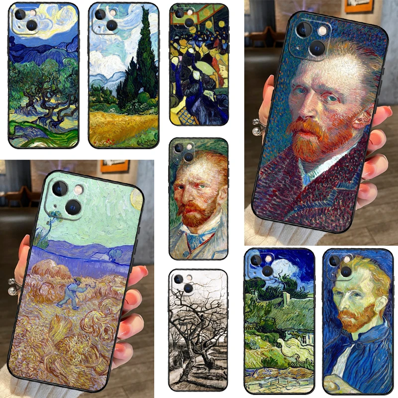 Vincent van Gogh Case For iPhone 13 14 11 12 Pro Max X XR XS Max 6 7 8 Plus SE 2020 2022 14 Plus ...