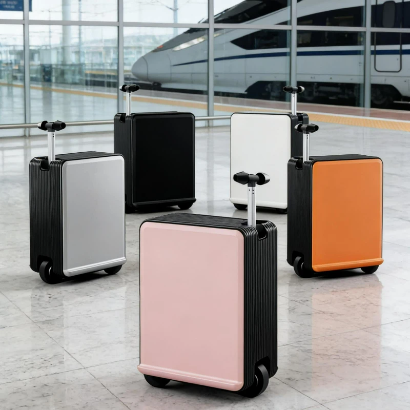 Carry-on Luggage Lightweight Rideable Electric Suitcase Multi-function ...