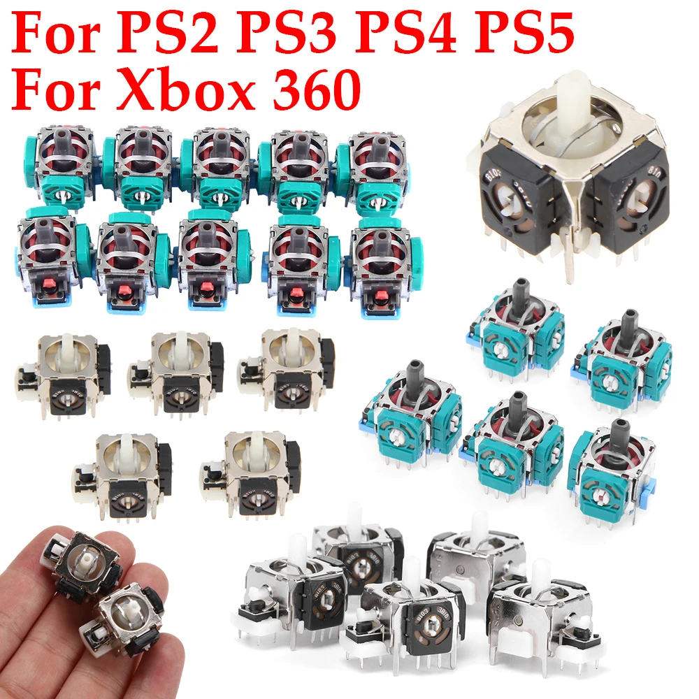 5/10PCS 3D Analog Joystick Sensor Module Potentiometer Thumb Stick ...