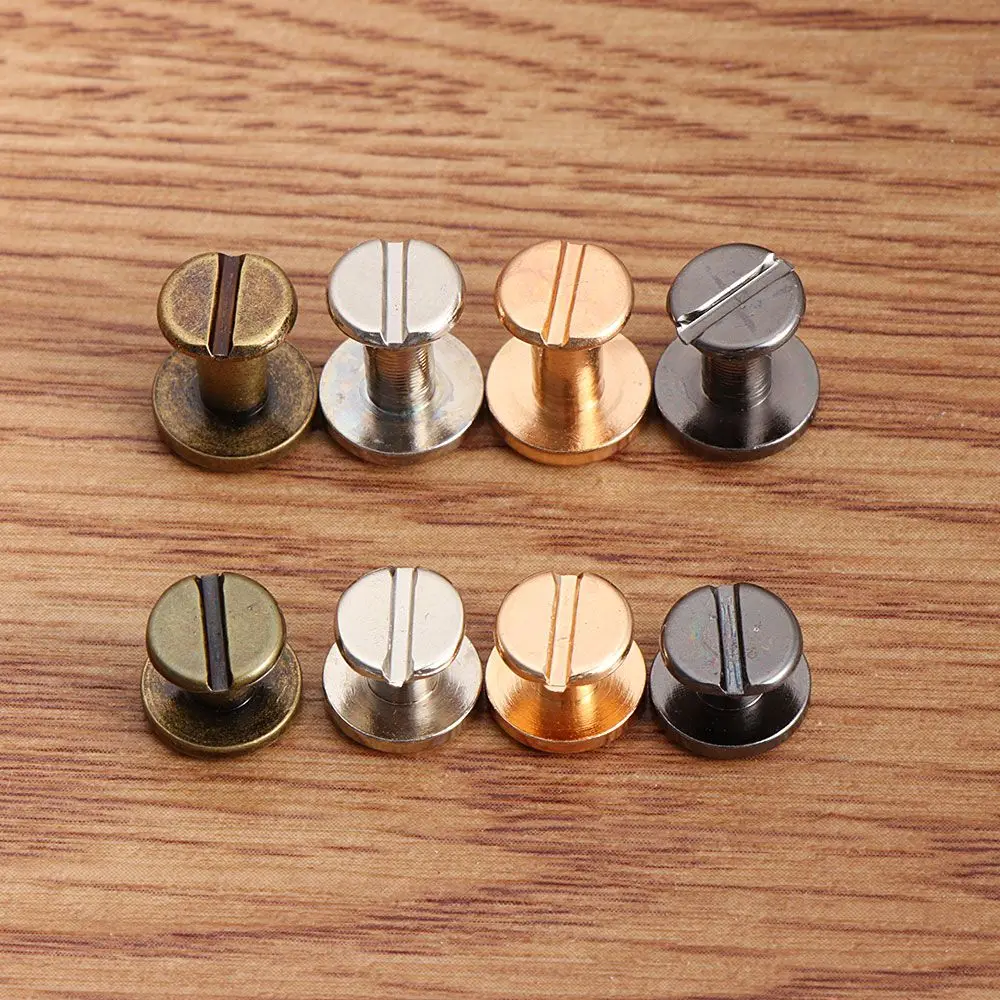 10set-Metal-Nail-Rivets-Copper-Leather-Craft-Belt-Wallet-Solid-Nail ...