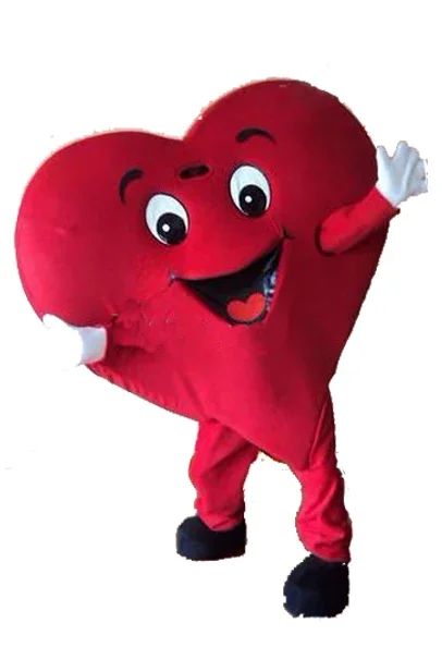 Red-Heart-Cartoon-Mascot-Costume-for-Sale-Adult-Fancy-Dress-Party-Game ...