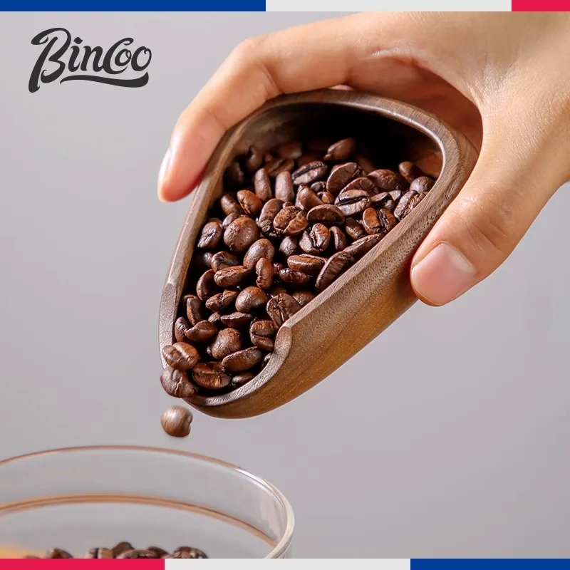Coffee-Beans-Dose-Trays-Wooden-Walnut-Bean-Shovel-Scoops-Measure-Tea ...