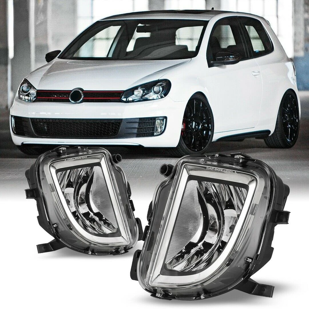 Left Right Bumper Fog Lamp Light For VW Golf 6 A6 MK6 Cabriolet GTI GTD ...