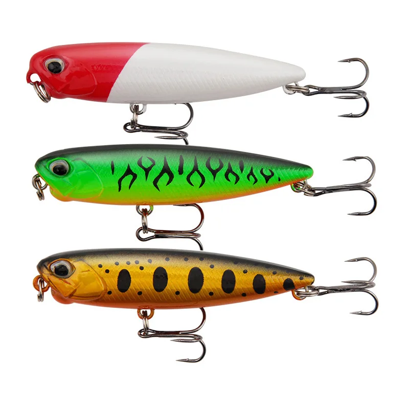 1 PC Pencil Fishing Lure, Floating Longcast Sound Hard Fishing Bait ...