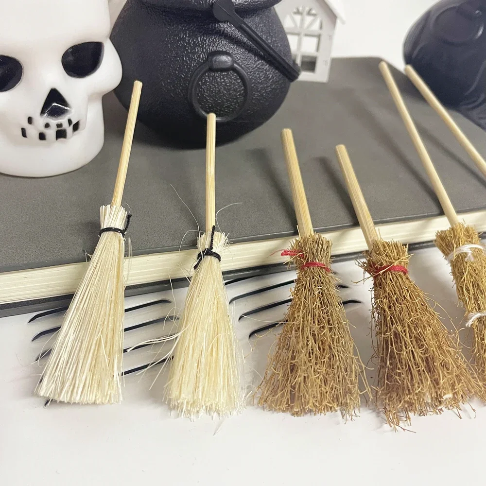 10-20pcs-Mini-Broom-Witch-Straw-Brooms-DIY-Hanging-Ornaments-for-Kids ...