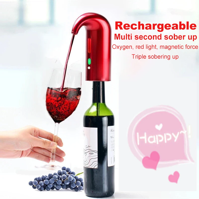 Electric Wine Aerator Automatic Wine Pourer Portable Instant Wine ...