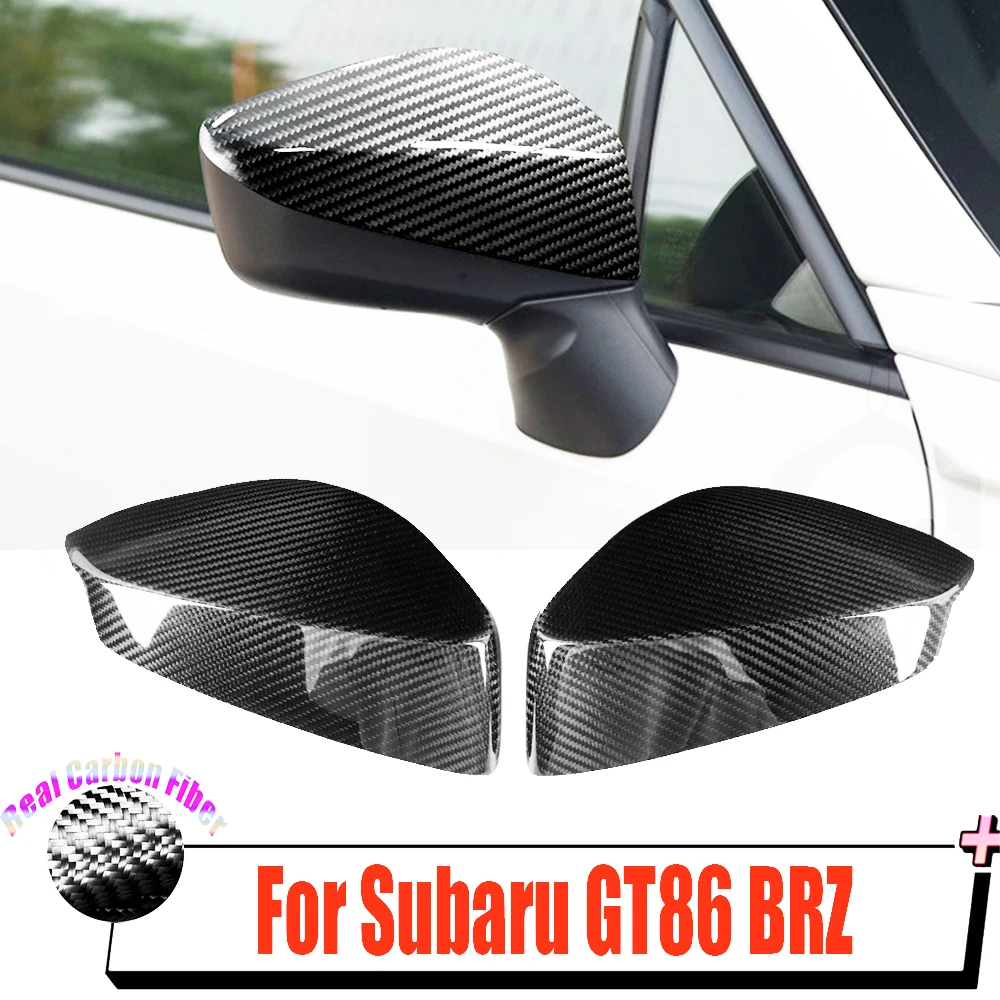 Rearview-Mirror-Cover-For-Toyota-GT86-Subaru-BRZ-2012-2015-Real-Carbon ...
