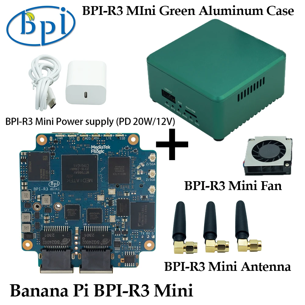 Banana-Pi-BPI-R3-Mini-Router-Board-Set-Antena-de-alimenta-o-Case ...