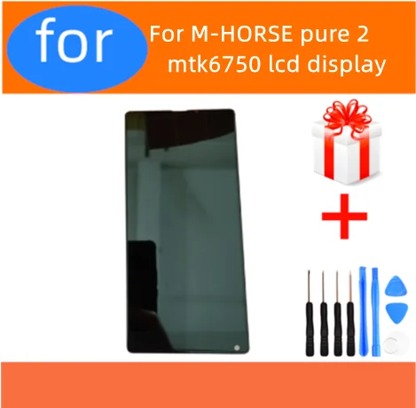 Para M HORSE puro 2 mtk6750 display lcd + tela de toque digitador assembléia com livre 3m ...