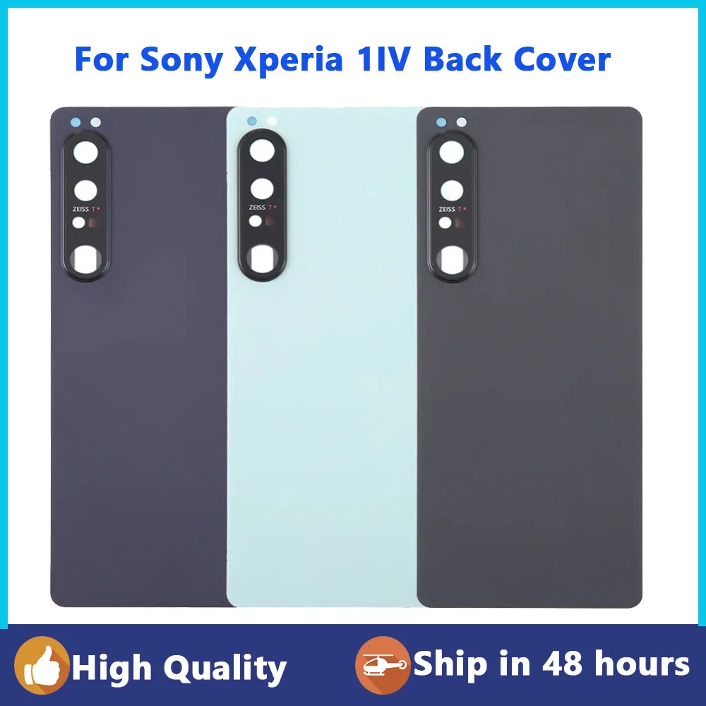 Original-For-Sony-Xperia-1-IV-Battery-Back-Cover-Glass-Housing-Rear ...