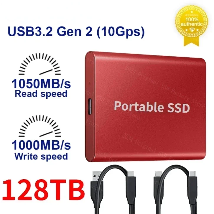 Disco duro externo SSD portátil T7 de 128 TB, 500 GB, 1 TB y 2 TB ...