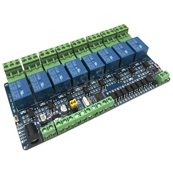 Modbus-Rtu-8-Channel-Optocoupler-Isolation-12V-Relay-Module-Switch ...