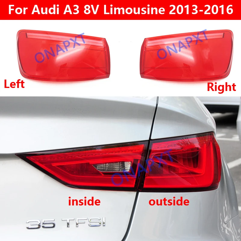 For-Audi-A3-8V-Limousine-2013-2016-Rear-Taillamp-Cover-Lamp-Taillight ...