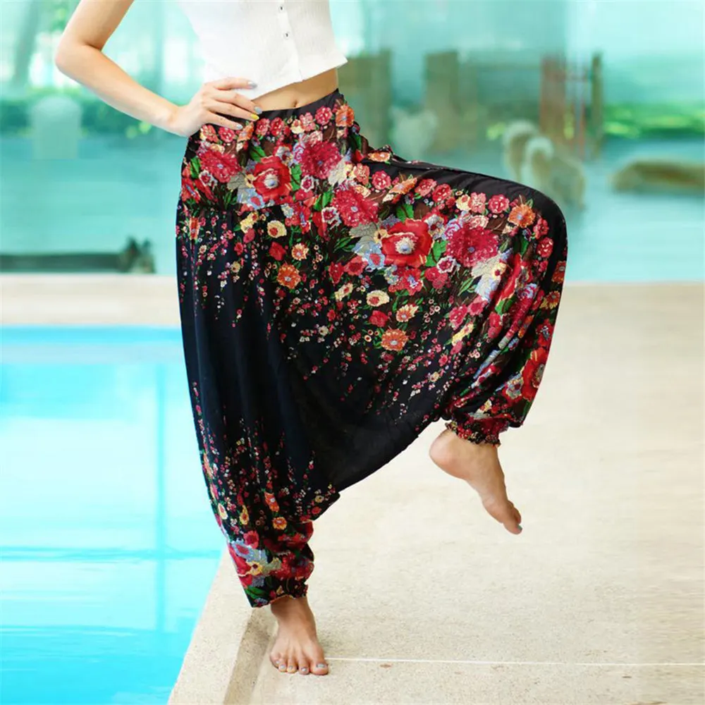 Floral Harem Pants For Women