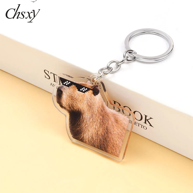 Hot Capybara Cute Acrylic Keychains Kawaii Cartoon Capybaras Animal ...
