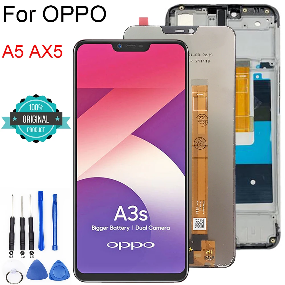 6.2 " Original Display for OPPO A3s A5 AX5 LCD Touch Screen Replacement ...