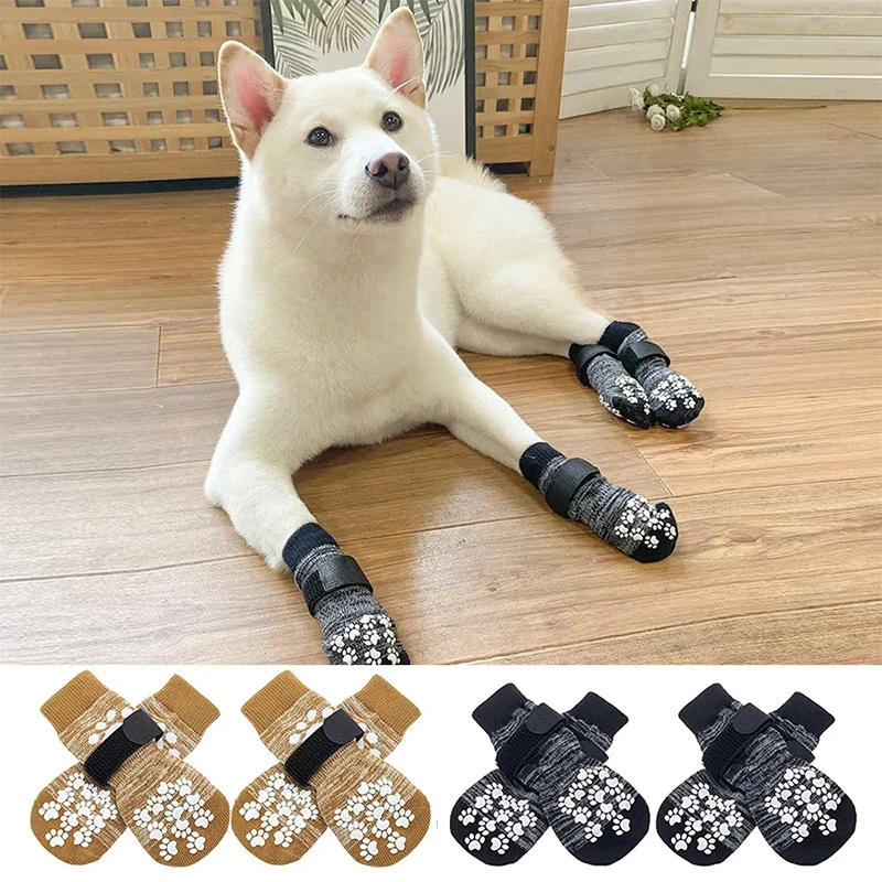 Anti-Slip-Dog-Socks-With-Adjustable-Pet-Anti-Slip-Paw-Protection-And ...