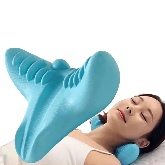 Neck Massage Pillow Cervical Spine Stretch Muscle Relaxation Traction ...