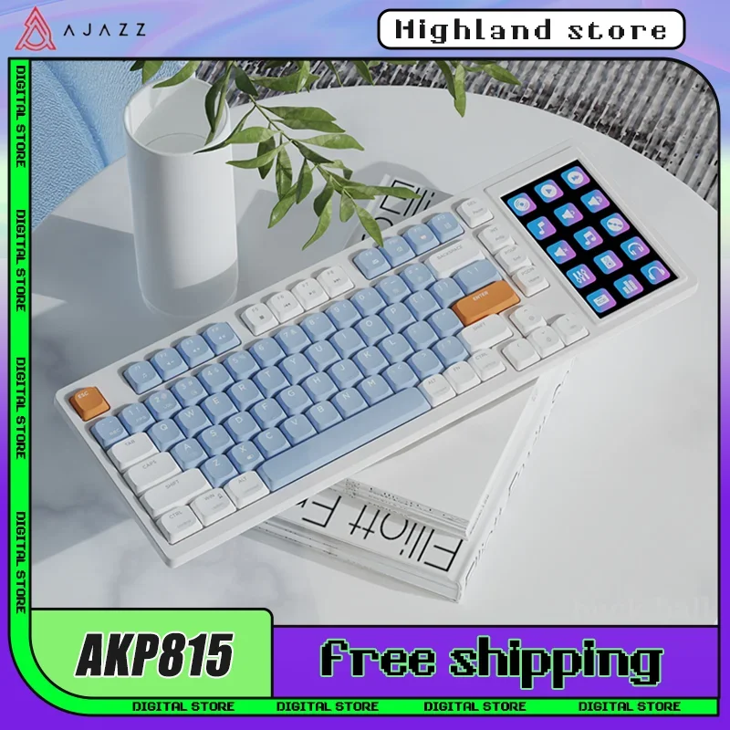 New-Ajazz-AKP815-Mechanical-Keyboard-Wired-81Key-Keyboard-RGB-With-4 ...