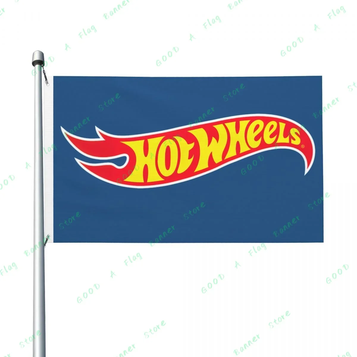 Bandera-de-poli-ster-con-estampado-de-Hot-wheels-cartel-de-coche-de ...