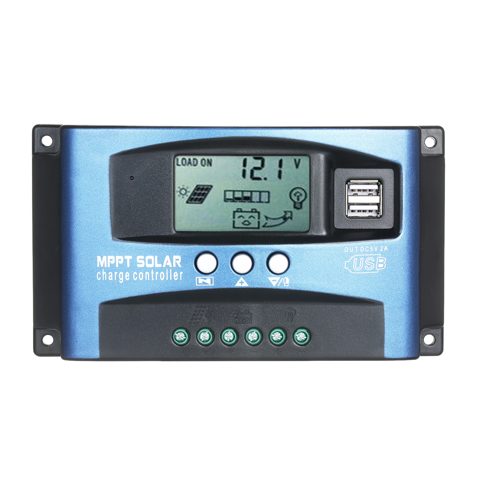 Mppt Solar Charge Controller Dual Usb Solar Controller Mppt Tracking 5v ...
